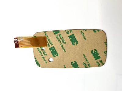 China Flexible 1.25MM Pitch Etch Copper Membrane Touch Switch With 3M Adhesive for sale