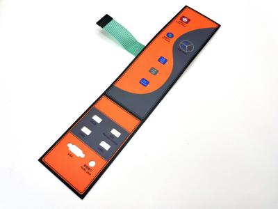 China Fabricante de teclado de membrana de domos de pads de prata de impressão maciça com conector de passo de 2,54 mm à venda