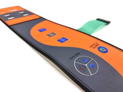 China Fabricante de teclado de membrana de domos de pads de prata de impressão maciça com conector de passo de 2,54 mm à venda