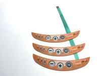 China Emboss Type Silicone Membrane Switch LED Light For Testing Controller for sale