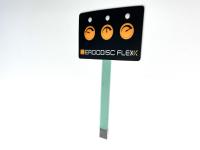 China Customize Design Backlight Embossing Membrane Switch RGB With Perimeter Emboss Keys for sale