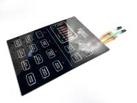 China Rear Surface Printing Pcb Based Membrane Keypad With Flat Keys for sale