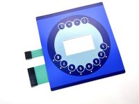 China Glossy Finish Polyester Transparent Window Mechanical Keyboard Switch Types For CNC Machine for sale