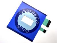 China Glossy Finish Polyester Transparent Window Mechanical Keyboard Switch Types For CNC Machine for sale