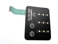 China EL Backlight Membrane Keypad Switch with Custom Layout for Industrial Interfaces for sale