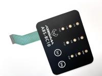 China EL Backlight Membrane Keypad Switch with Custom Layout for Industrial Interfaces for sale