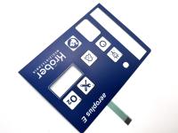 China Glossy Finish Polyester Transparent Window Membrane Panel Switches For CNC Machine for sale