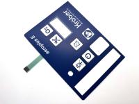 China Glossy Finish Polyester Transparent Window Membrane Panel Switches For CNC Machine for sale