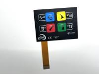 China Customizable led membrane Embossing Tactile Switch Keyboard 3M Adhesive for sale