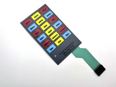 中国 Customizable Surface Mount Membrane Switches Graphic Overlays For Hairfoil Device 販売のため