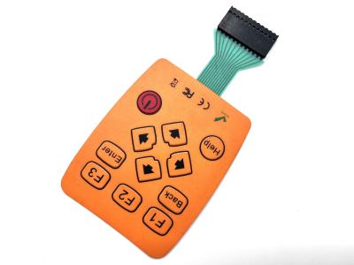 China Clear LED Windows 6 Layers Polyester Tactile Membrane Keyboard With 1 Million Life Cycles à venda