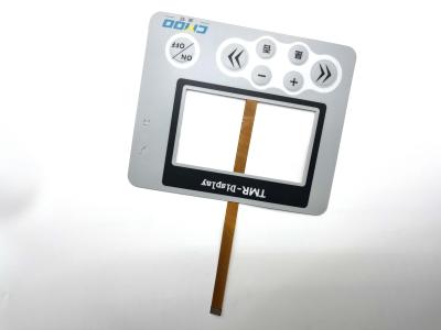 中国 Glossy Finish Polyester Transparent Window Panel Mount Tactile Switch For CNC Machine 販売のため