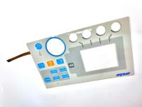 China Thermallyformed Polyester One Button Membrane Switch For Test Device for sale
