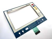 China 3M Adhesive Embossing Membrane Switch With Gradient Printing for sale
