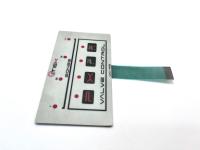 China Texture Mylar Side LED Push Button Membrane Switch With Molex 0.5MM Pitch for sale