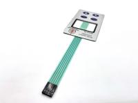 China Customizable Surface Mount Tactile Membrane Switch For Hairfoil Device for sale