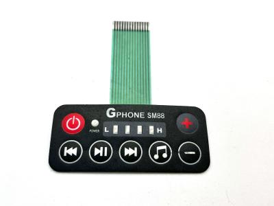 China 2.54MM Pitch Connect Push Button Membrane Switch for 3V-24V Operating Voltage Efficiency Needs for sale
