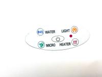 China Printed Emboss Tinted Touch Screen Membrane Overlay Membrane For Smoothtalker for sale