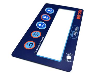 China Polyester Custom Printed Digital Keypad Dome Switch With Transparent Window Display for sale