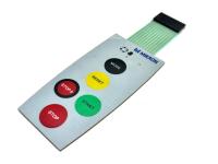 China Small LED Light Custom Membrane Switches With Scratch Coating Polycarbonate for sale