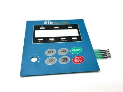 China Pocket Layered Graphic LCD Printing Custom Tactile Keyboard Foil For Medical Enclosure for sale