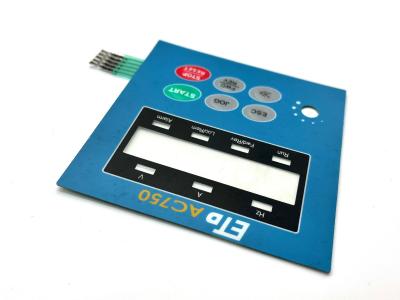 China Pocket Layered Graphic LCD Printing Custom Tactile Keyboard Foil For Medical Enclosure for sale