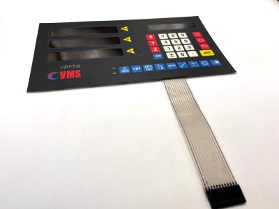 중국 반짝이는 마무리 폴리에스터 투명 창 CNC 기계에 대한 구부러진 막 스위치 패널 판매용