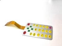 China Thermallyformed Polyester Flexible Membrane Keypad For Test Device for sale