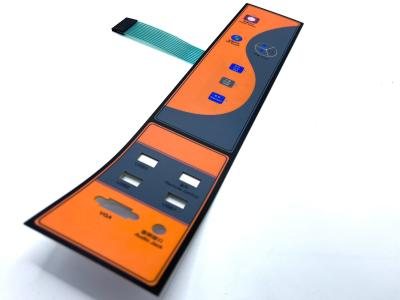 Cina Tastiera a membrana tattile adesiva posteriore 3M con stampa a gradiente in vendita