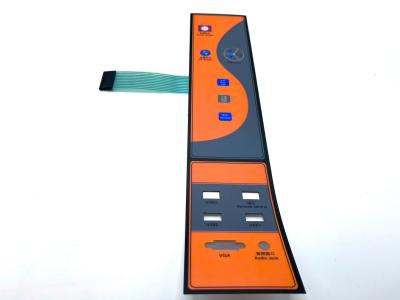 중국 3M 후면 접착식 촉각 멤브레인 키보드 (그라데이션 인쇄) 판매용