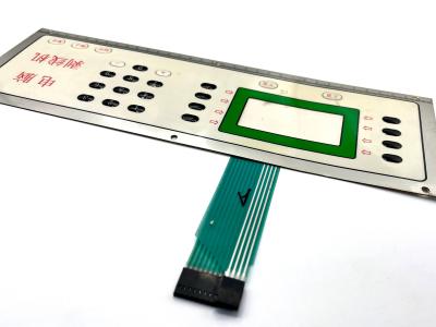 중국 전자 키보드 디자인을 위한 그래픽 오버레이 및 햅틱 스냅 돔이 있는 맞춤형 전설 인쇄 멤브레인 스위치 판매용