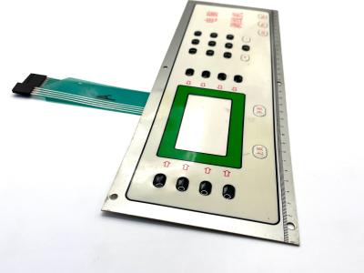 중국 전자 키보드 디자인을 위한 그래픽 오버레이 및 햅틱 스냅 돔이 있는 맞춤형 전설 인쇄 멤브레인 스위치 판매용