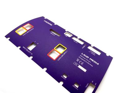 China Graphic Overlay Screen Printed Polycarbonate Label With Adhesive Backing And Various Materials for sale