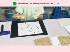 Impressão de tela Comutadores de membrana à prova d'água Comutador de cúpula de metal com pitch de 1,0 mm