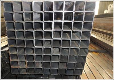 China Black Galvanized Mild Steel Square Tubing with Q235 GB/T700 - 2009 Standard for sale