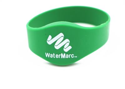 China Adjustable Personalised Silicone Rfid Wristbands For Events 13.56MHz for sale