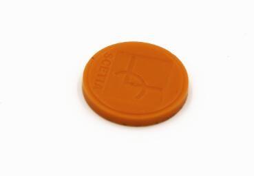 China Smart Coin RFID Custom Asset Tags , ABS Material Printable Asset Labels for sale