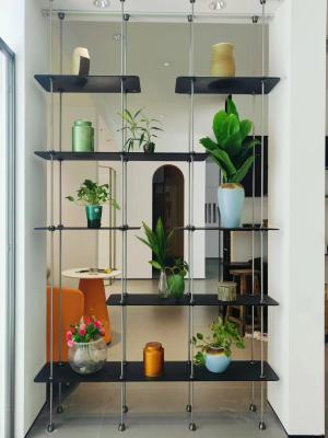 China Woonkamer Custom roestvrijstalen plank Office decoratieve opslagplank for sale