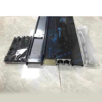 Cina 304 In acciaio inossidabile porta da bagno di vetro divisorio con doppia porta scorrevole in vendita