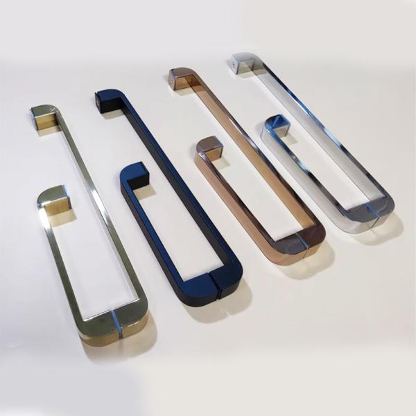 Quality Copper Frameless Glass Door Handles Erosion Resistant Easy To Install for sale