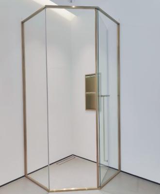 China SUS304 Gouden douche deur frame roestvast profiel van roestvrij staal Te koop