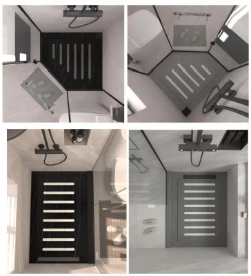 China Erosiebestendige douche Steen basis Makkelijk schoon te maken Marmeren douchepan for sale