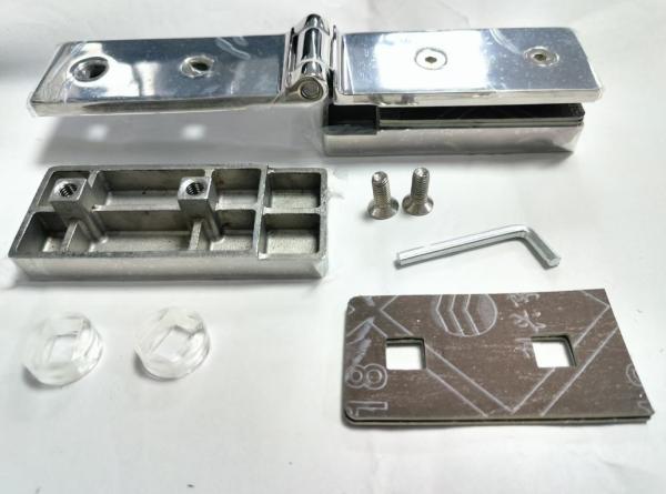 Quality Adjustable Bathroom Hinges For Frameless Shower Doors 304 Stainless Steel High for sale