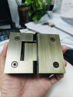 Cina Cerniera per doccia in vetro in acciaio inossidabile, apertura a 90 gradi, argento oro in vendita