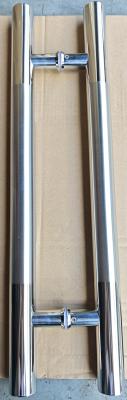 China Symmetrical Double-Rod H-Shaped Shower Glass Door Handle for Easy Installation for sale