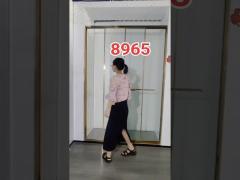 Extremely Narrow Full-frame Double Sliding Door 2cm Frame Width Door Closing Buffer