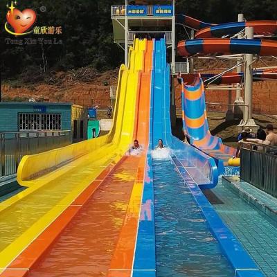 Cina Fiberglass& galvanized interesting big tube kids water amusement park/cheap classic water slides/amusement park water game games in vendita