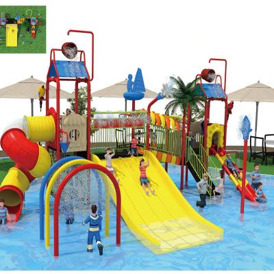 Cina TX-93302 Fiberglass Fiberglass / Plastic Outdoor Playground Water Park House Kids Water Playground With Fun in vendita