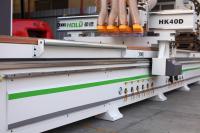 China 4 Multi Spindle Cnc Panel Router Machine Wood Work Two Working Station for sale
