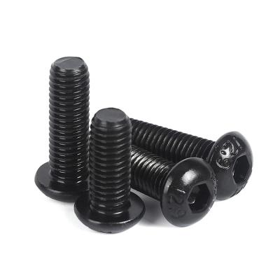 China Hexagon Socket Button Head Screws ISO7380 Alloy Steel High Grade 10.9 12.9 Level Half Round Head Allen Bolt Black Oxide for sale